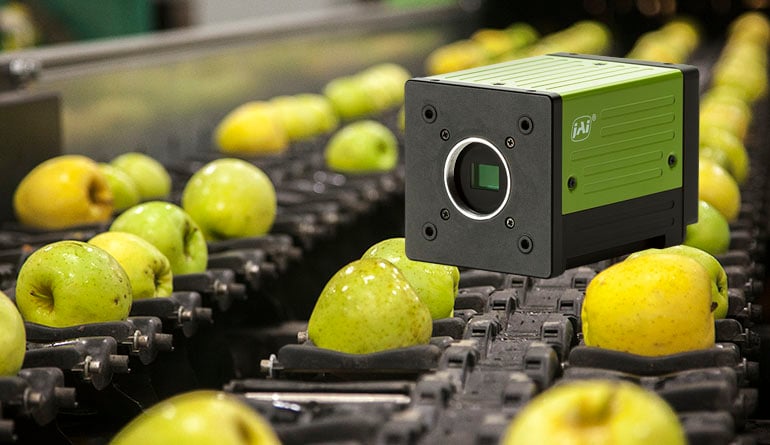 Prism-based multispectral cameras empower high speed fruit sorting