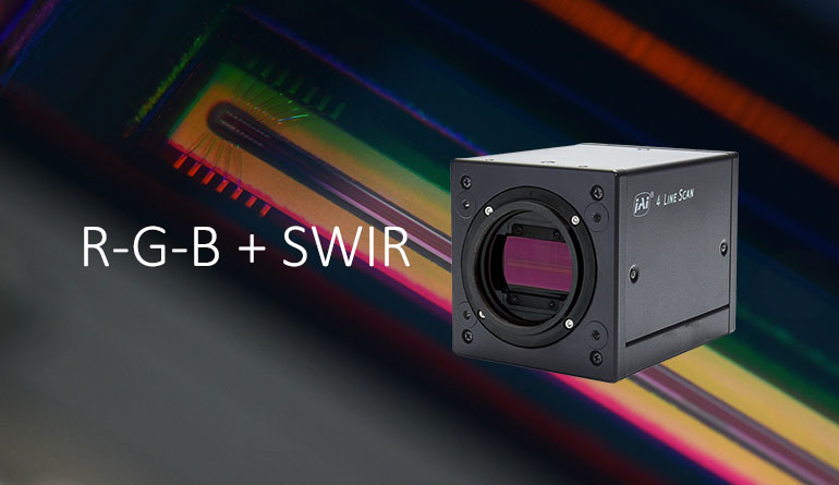 Simultaneous imaging of visible and SWIR light with a single line scan ...