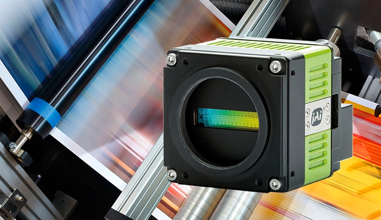 New trilinear camera joins JAI's line scan lineup. Sweep SW-4000TL-PMCL provides high-speed RGB ...